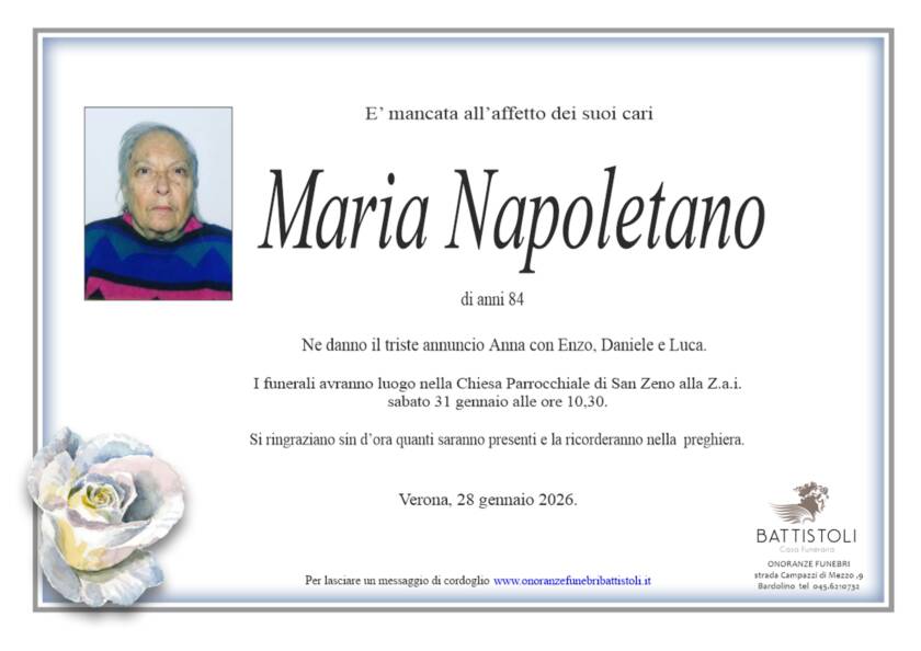 Napoletano Maria - Onoranze Funebri Battistoli